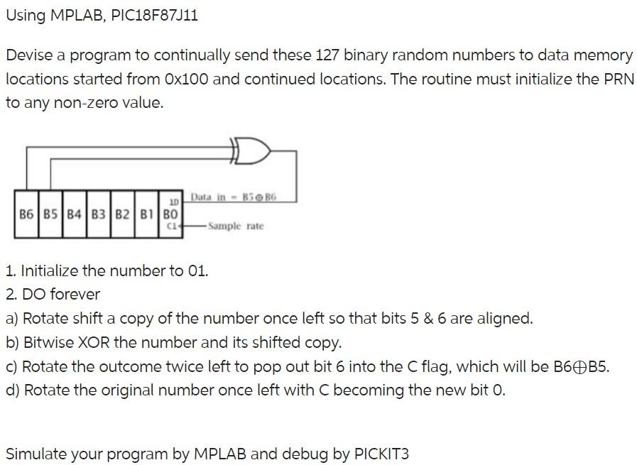 Solved Devise a program to continually send these 127 binary | Chegg.com