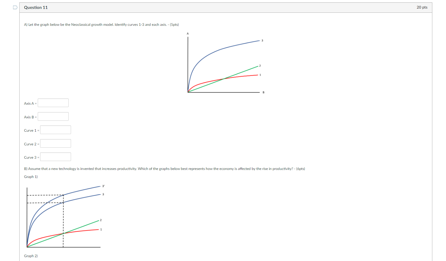 Solved U Question 11 20 pts A) Let the graph below be the | Chegg.com