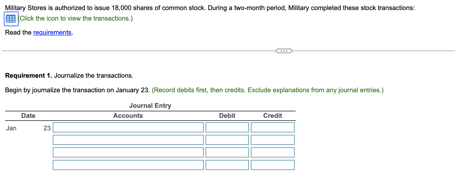 Solved 1. Journalize the transactions. 2. Prepare the | Chegg.com