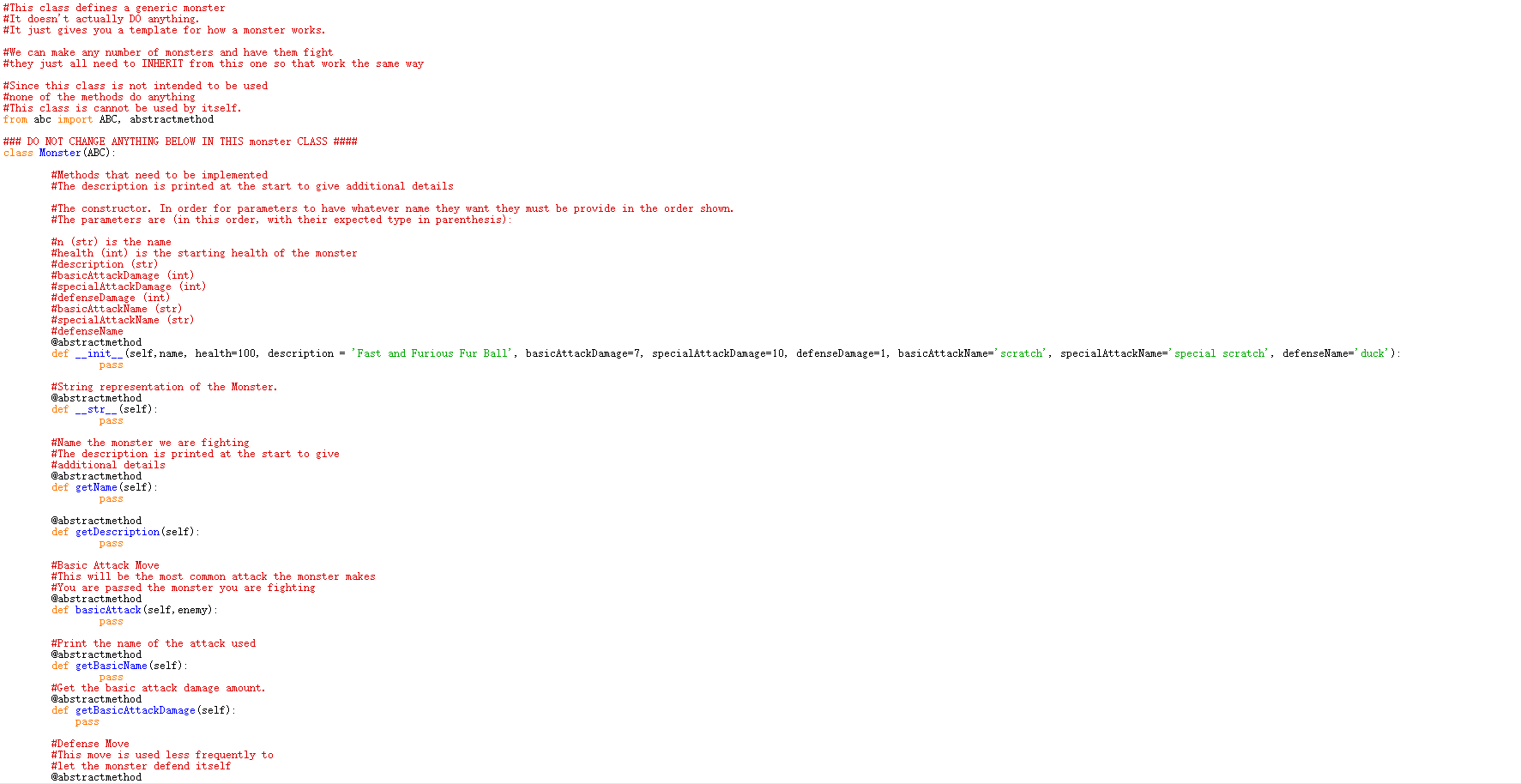 Solved Monster Battle In this lab we will create a battle | Chegg.com