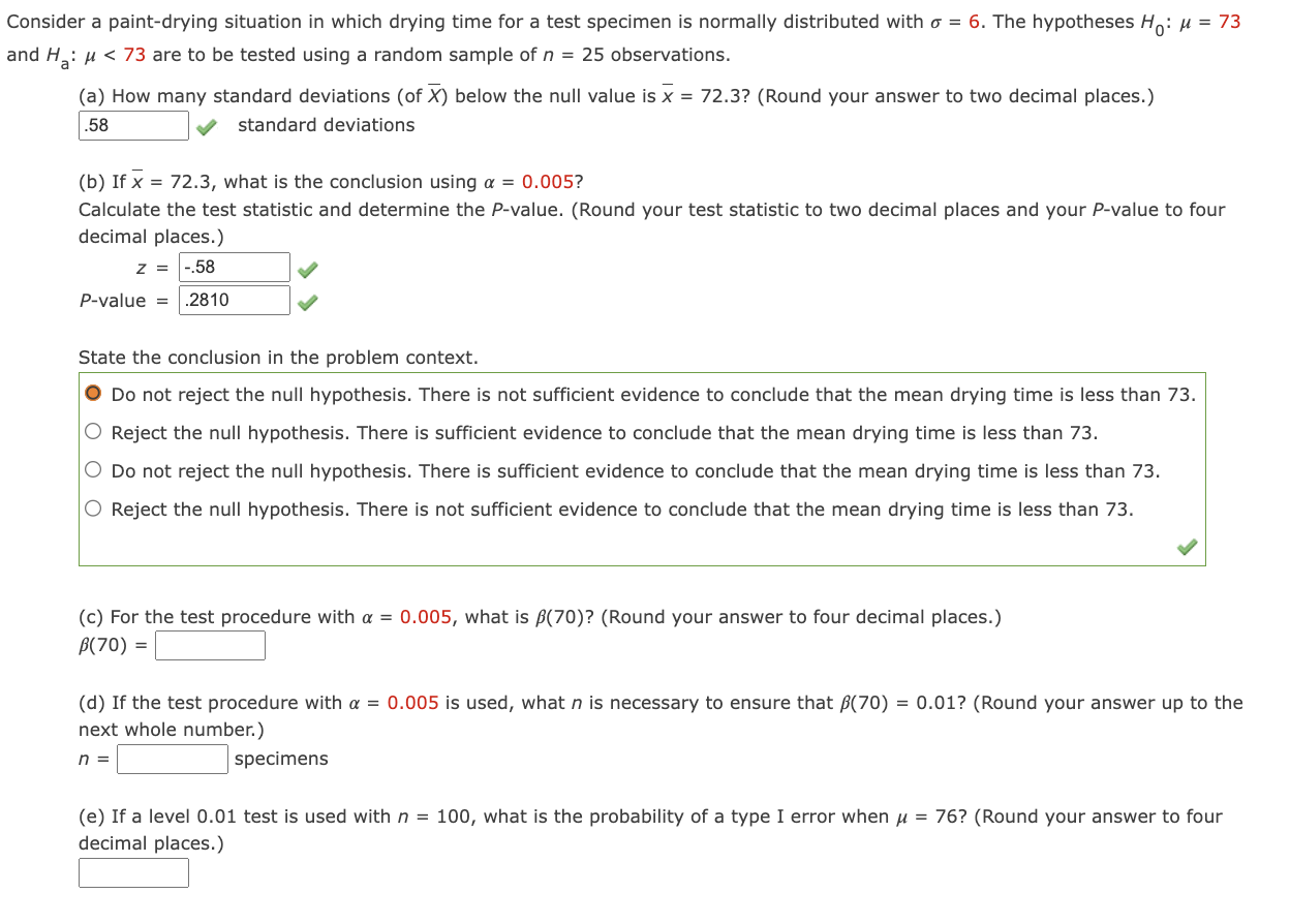Solved Consider a paint-drying situation in which drying | Chegg.com