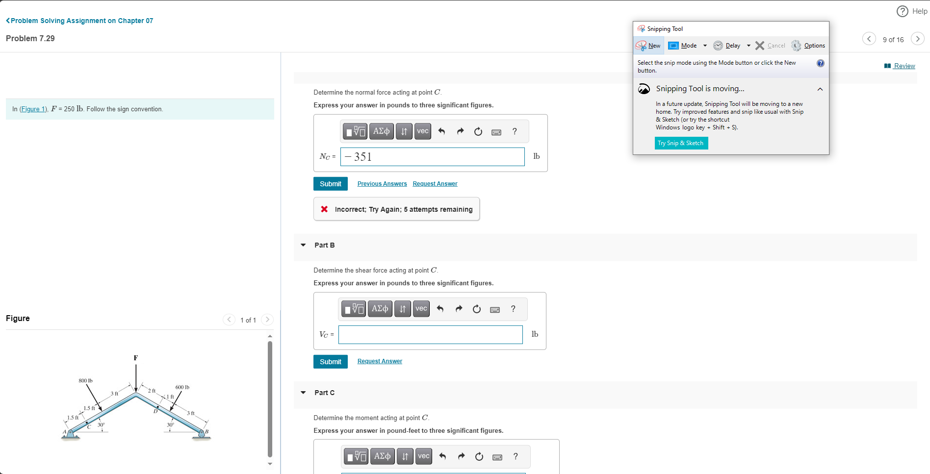 Solved C. Express your answer in pounds to three significant | Chegg.com