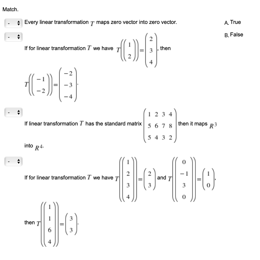 Solved a 2 Linear transformation T maps vector and vector | Chegg.com
