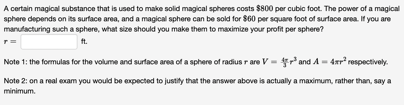 Solved A certain magical substance that is used to make | Chegg.com