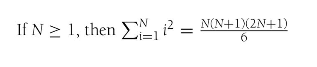 Solved If N≥1, then ∑i=1Ni2=6N(N+1)(2N+1) | Chegg.com