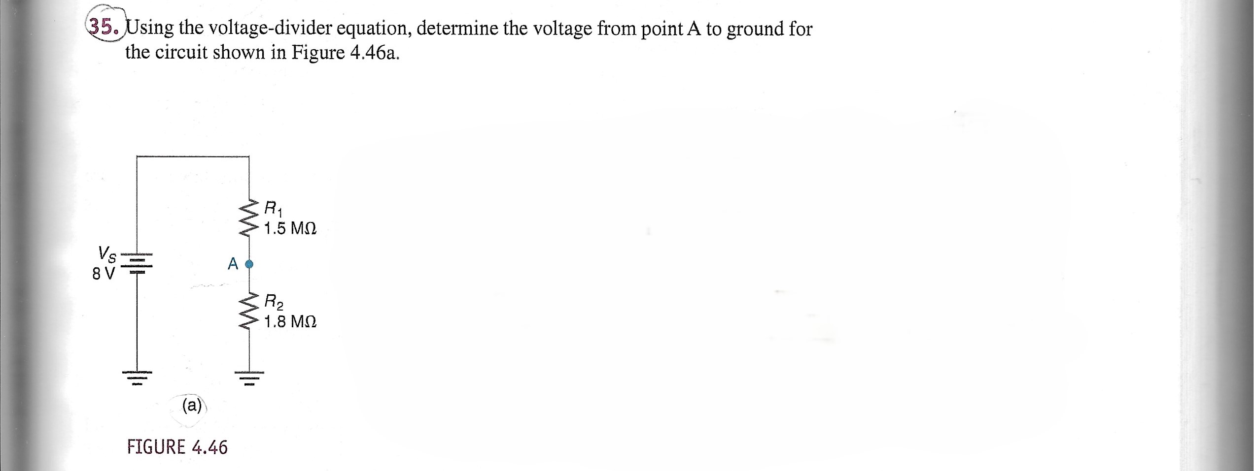 Solved Show me the steps to solve Using the voltage-divider | Chegg.com