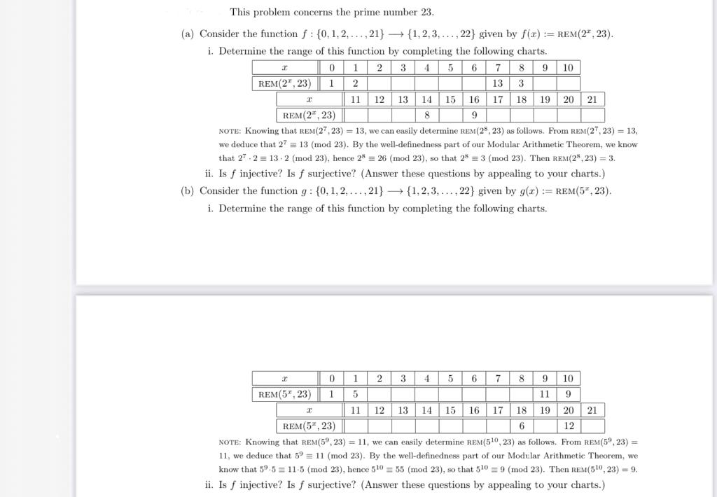 Solved Consider the function f:{0,1,2,…,21} {1,2,3,…,22} | Chegg.com