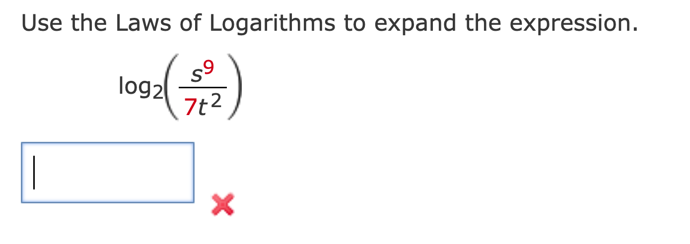 Solved Use the Laws of Logarithms to expand the expression. | Chegg.com