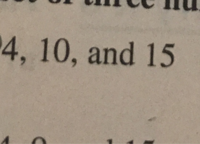 Solved 4, 10, and 15 | Chegg.com