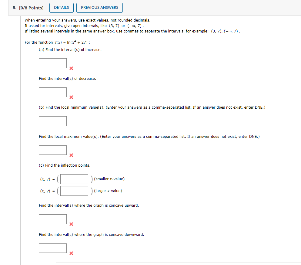 Solved When entering your answers, use exact values, not | Chegg.com