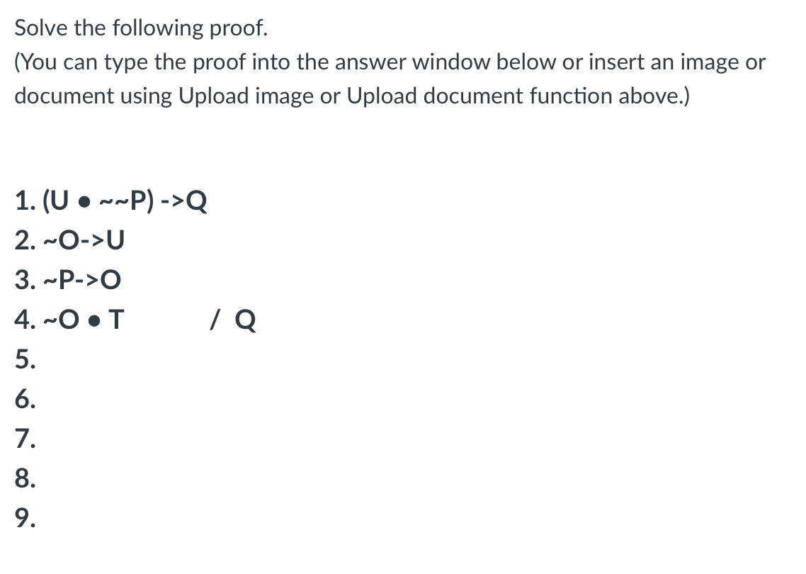 Solved Solve the following proof. (You can type the proof | Chegg.com