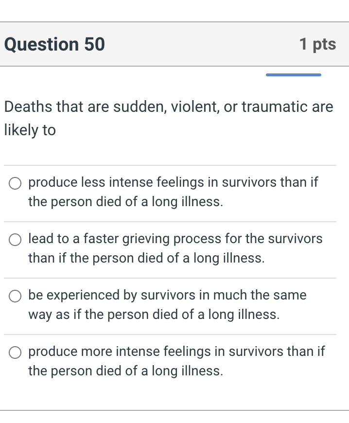 Solved Deaths that are sudden, violent, or traumatic are | Chegg.com