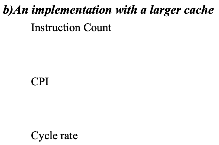 Solved Problem 2. (14 points) Quantifying CPU performance | Chegg.com