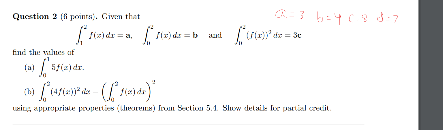 Solved Question 2 (6 points). Given that | Chegg.com
