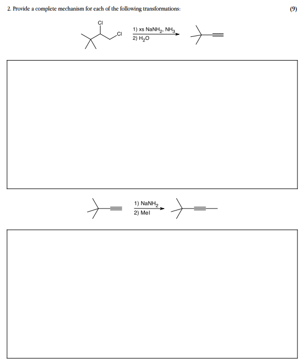Solved 2. Provide a complete mechanism for each of the | Chegg.com