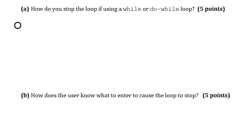Solved A programmer has been asked to write a program that | Chegg.com