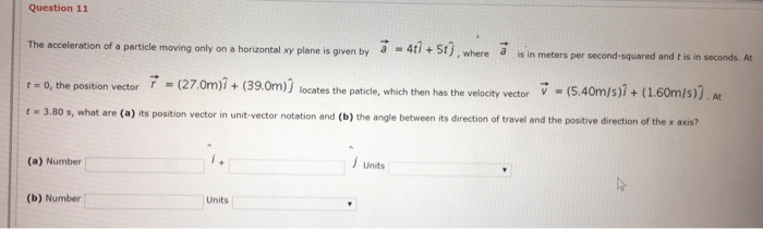 Solved The acceleration of a particle moving only on a | Chegg.com