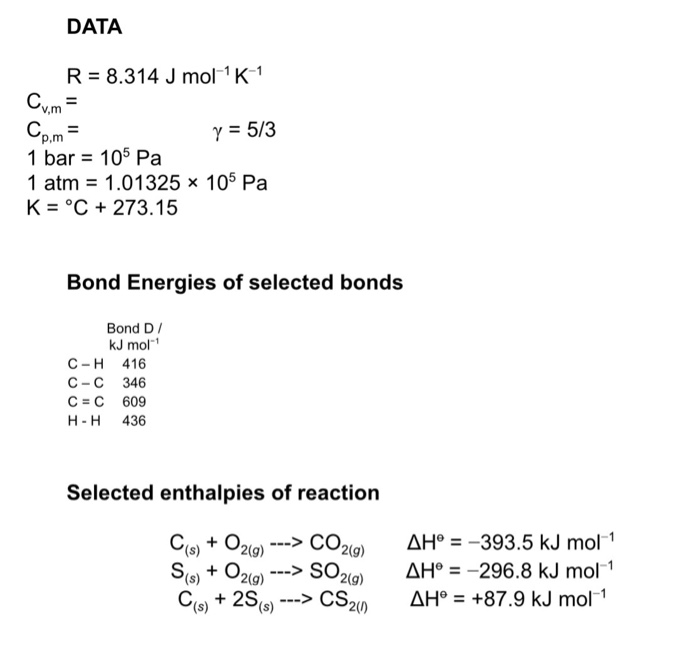 Solved (c) In Reaction Q1, CS2 is burned in oxygen to form | Chegg.com