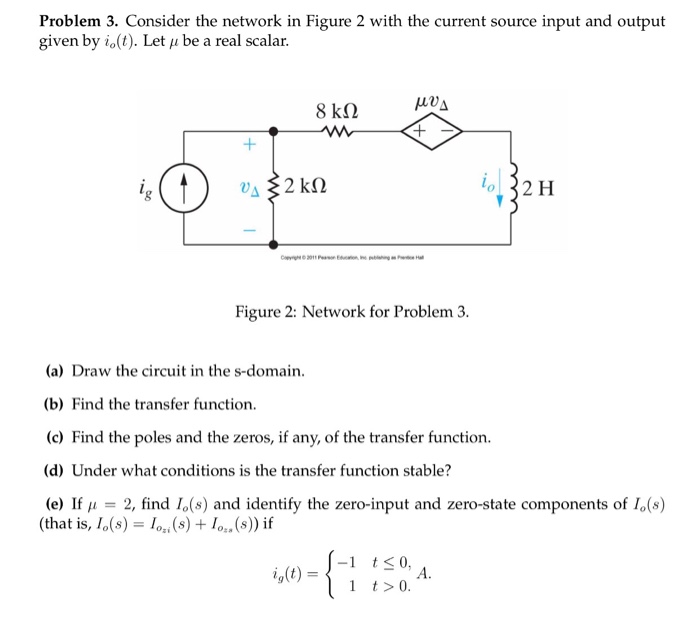 Solved Consider the network in Figure 2 with the current | Chegg.com