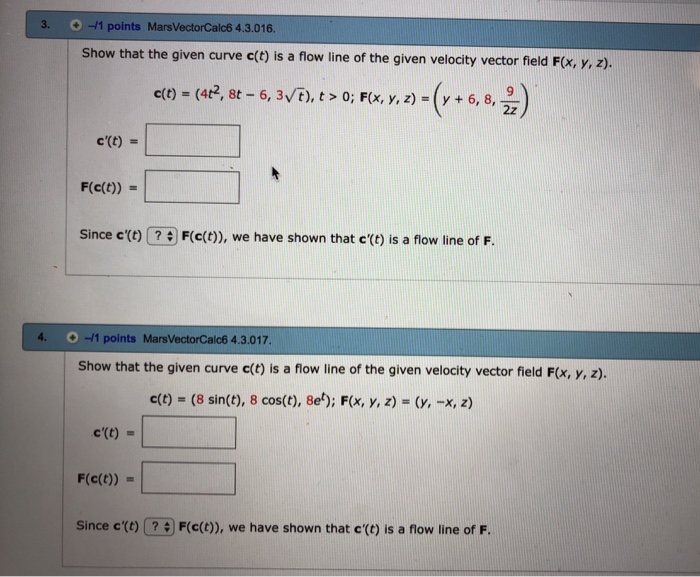 Solved 3. -1 points MarsVectorCalc6 4.3.016 Show that the | Chegg.com