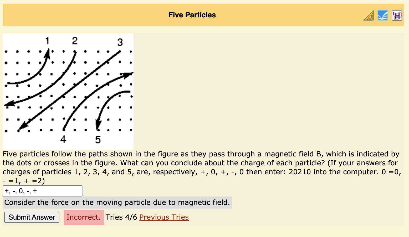 Solved Five Particles 1 2 3 4 5 Five particles follow the | Chegg.com