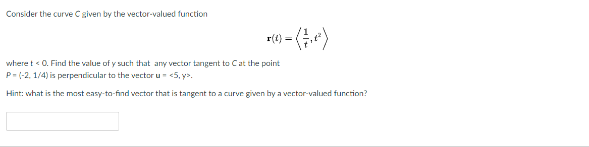Solved Consider the curve C given by the vector-valued | Chegg.com