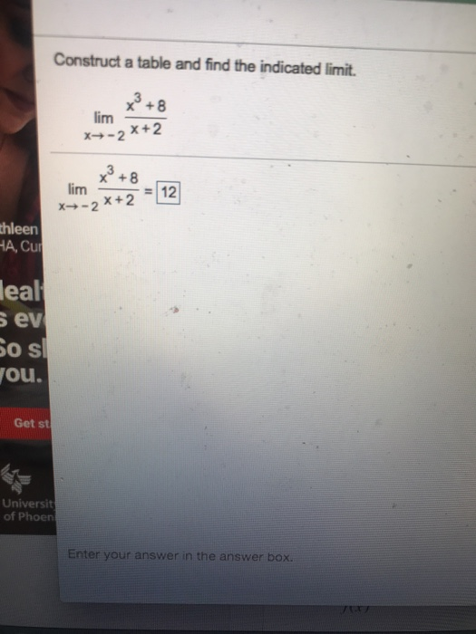 Solved Construct a table and find the indicated limit. 3 x | Chegg.com