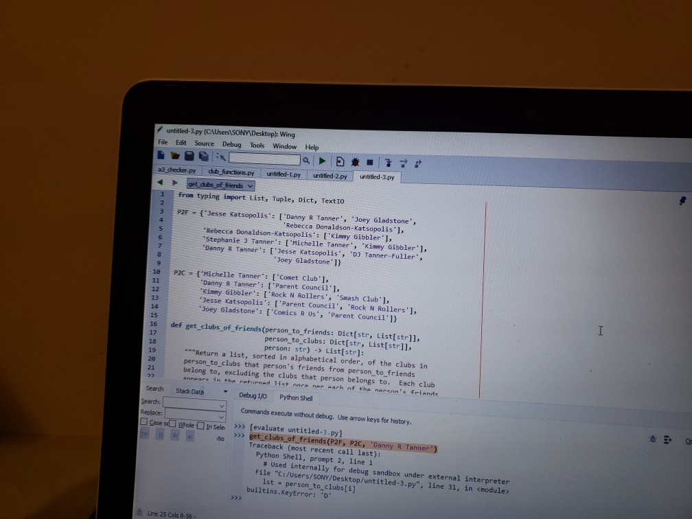 Solved get_clubs_of_friends: (Dict[str, List[str]], | Chegg.com