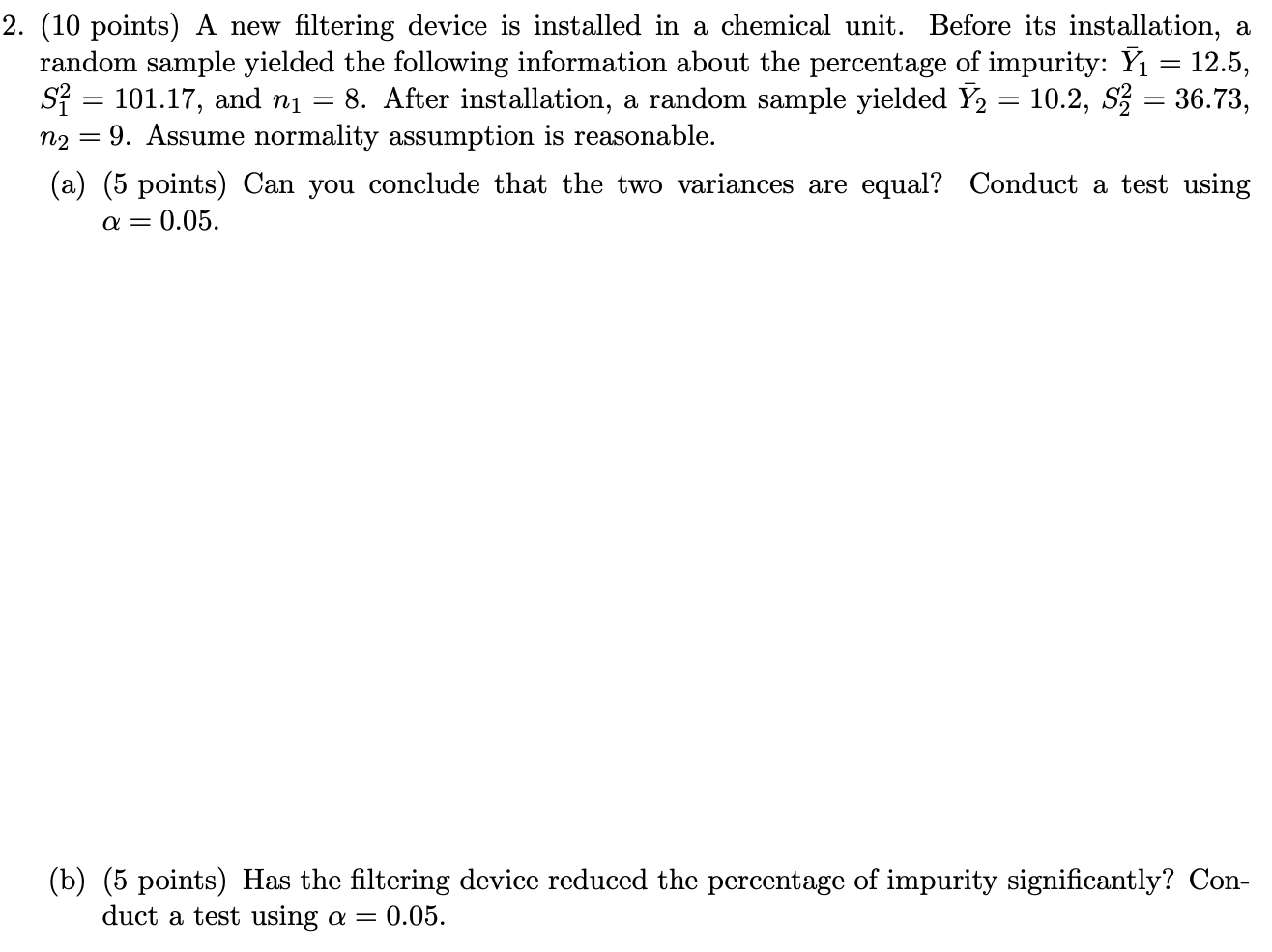 Solved You are expected to write formulas (not R built-in | Chegg.com