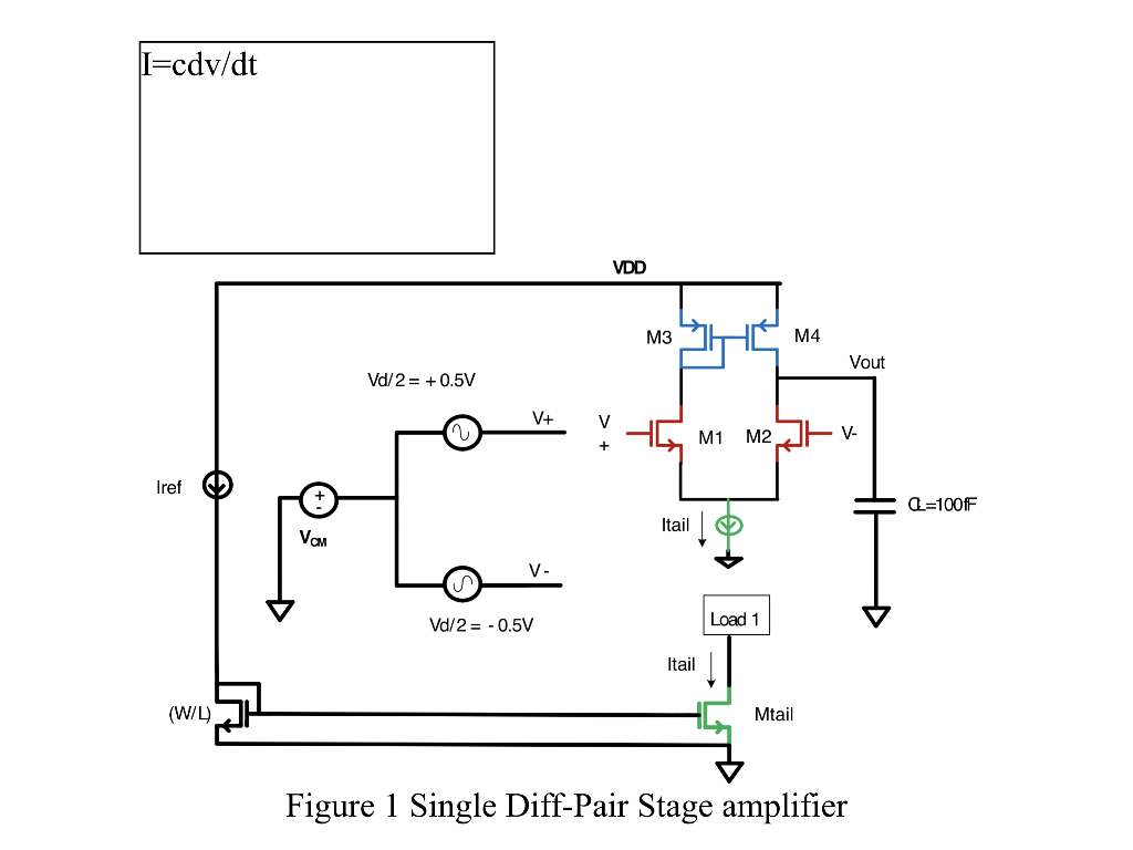 Design a two-stage amplifier using 180 nm | Chegg.com