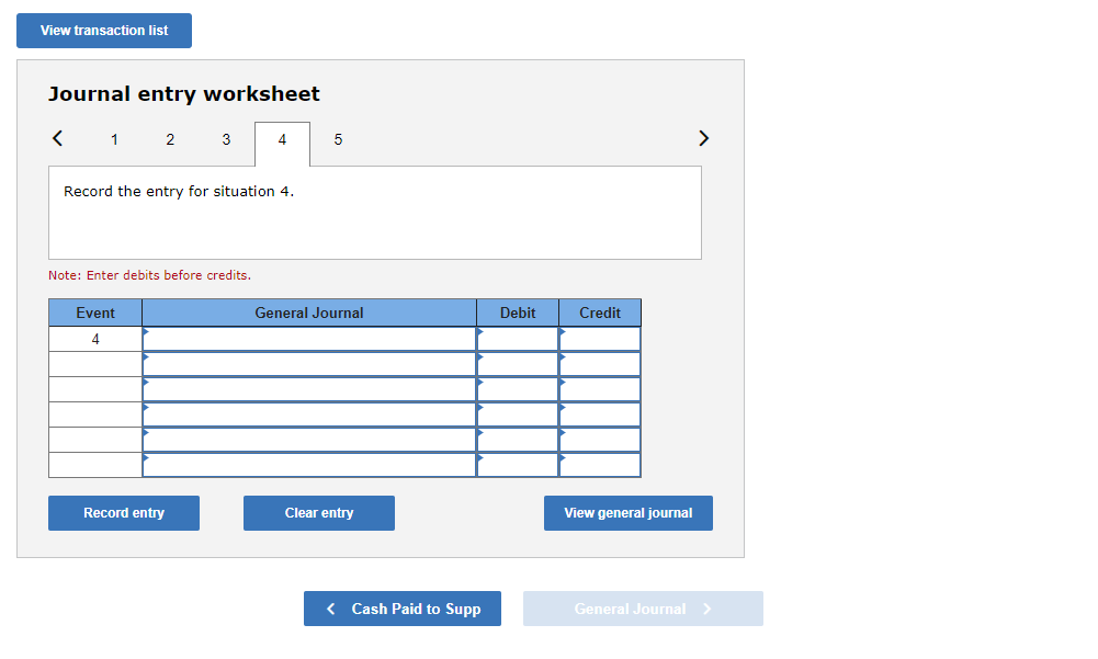 Solved Exercise 21-6 (Static) Summary entries for cash paid | Chegg.com