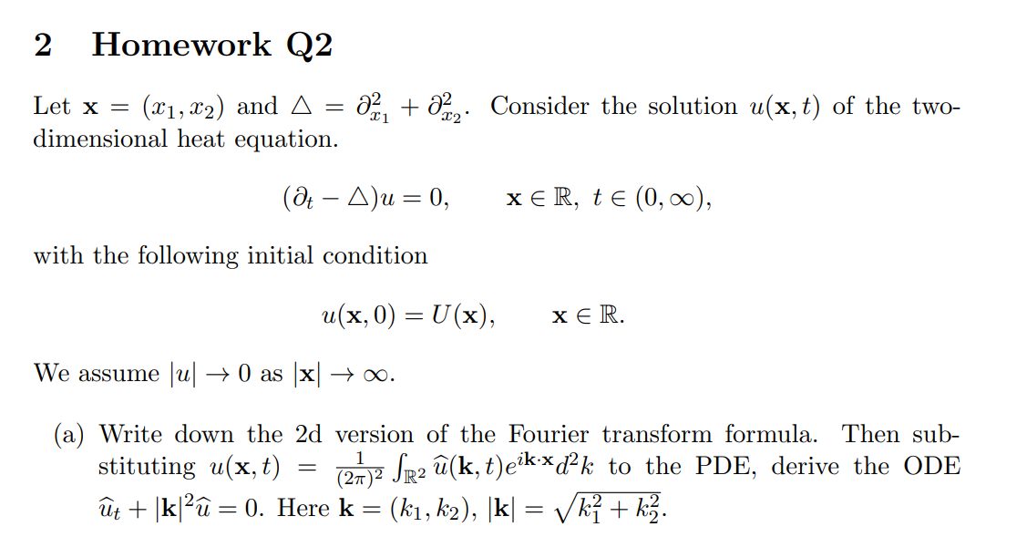 Let x=(x1,x2) and =∂x12+∂x22. Consider the solution | Chegg.com