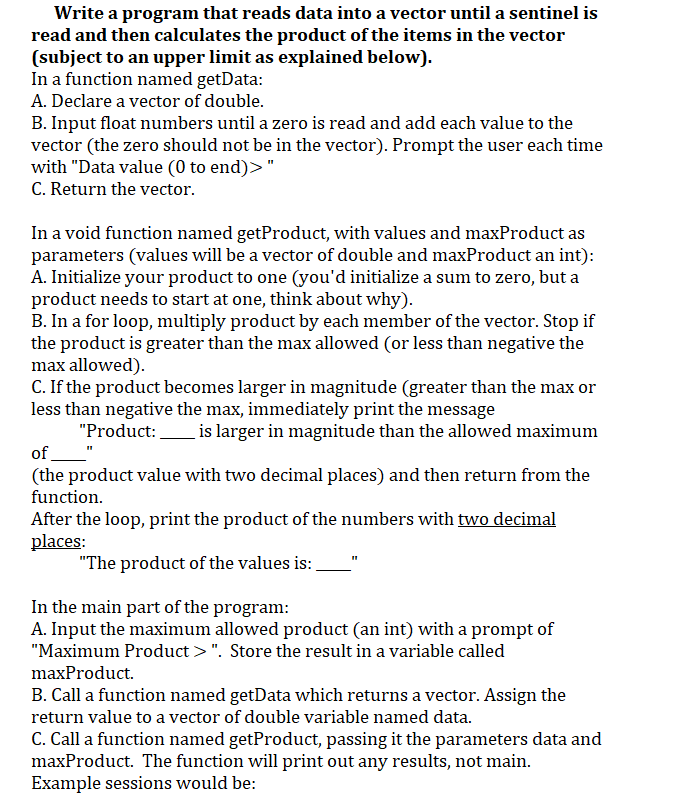 Solved Both exercises ask you to input a value in the main | Chegg.com