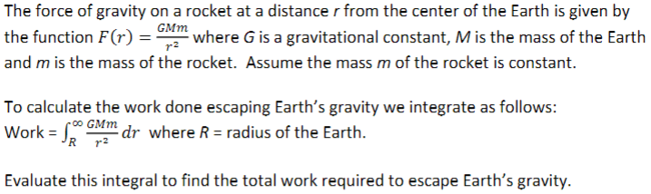 Solved The force of gravity on a rocket at a distance r from | Chegg.com
