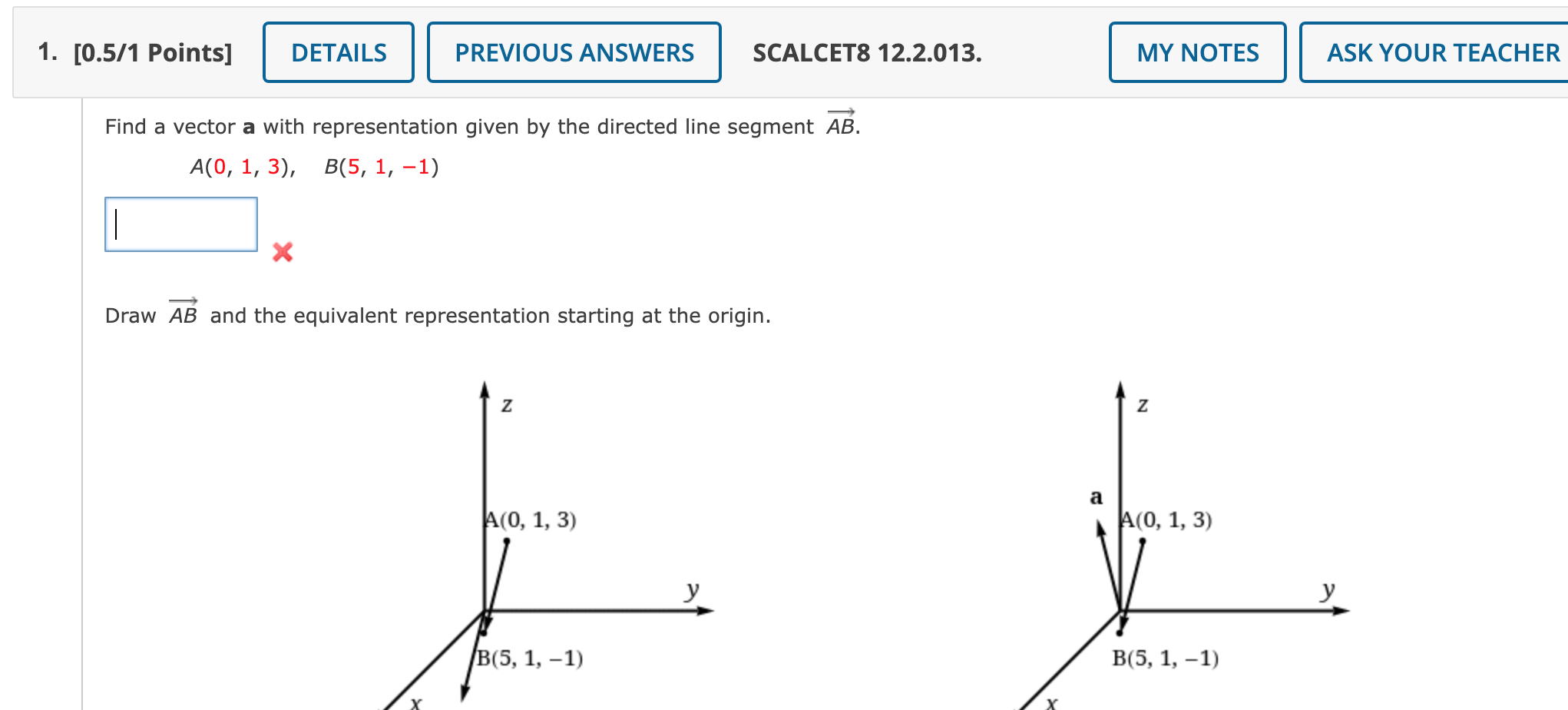 Solved 1. [0.5/1 Points] DETAILS PREVIOUS ANSWERS SCALCET8 | Chegg.com