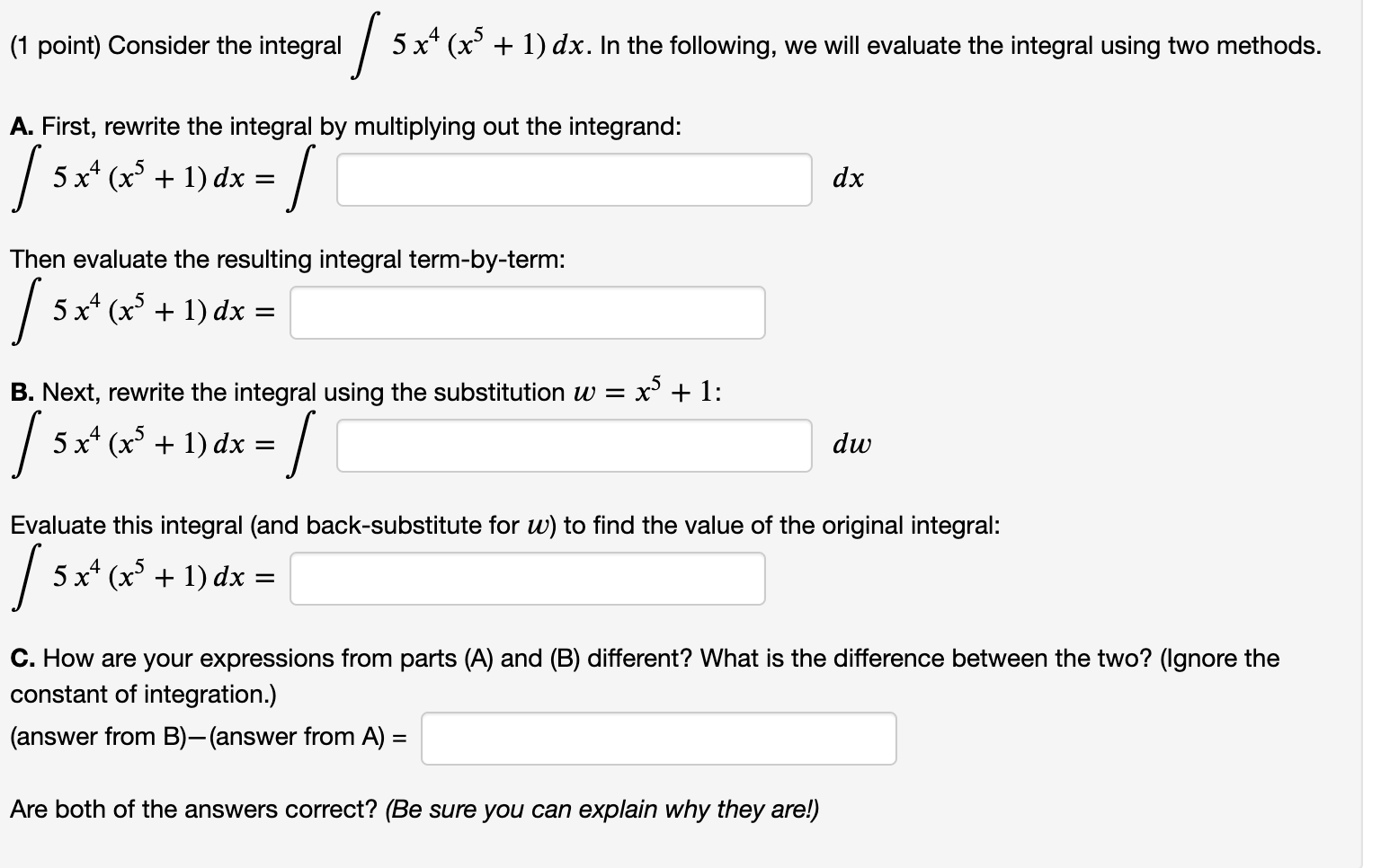 Solved (1 point) Part 1: A derivative computation using the | Chegg.com