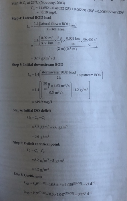 Dissolved Oxygen Sag Equation - Tessshebaylo