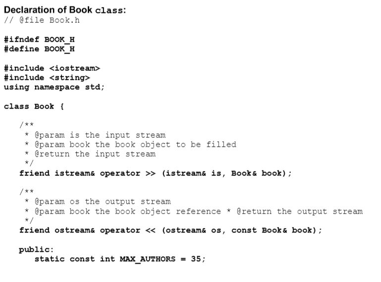 Solved Book ) Book (string title, string authors [1, int | Chegg.com