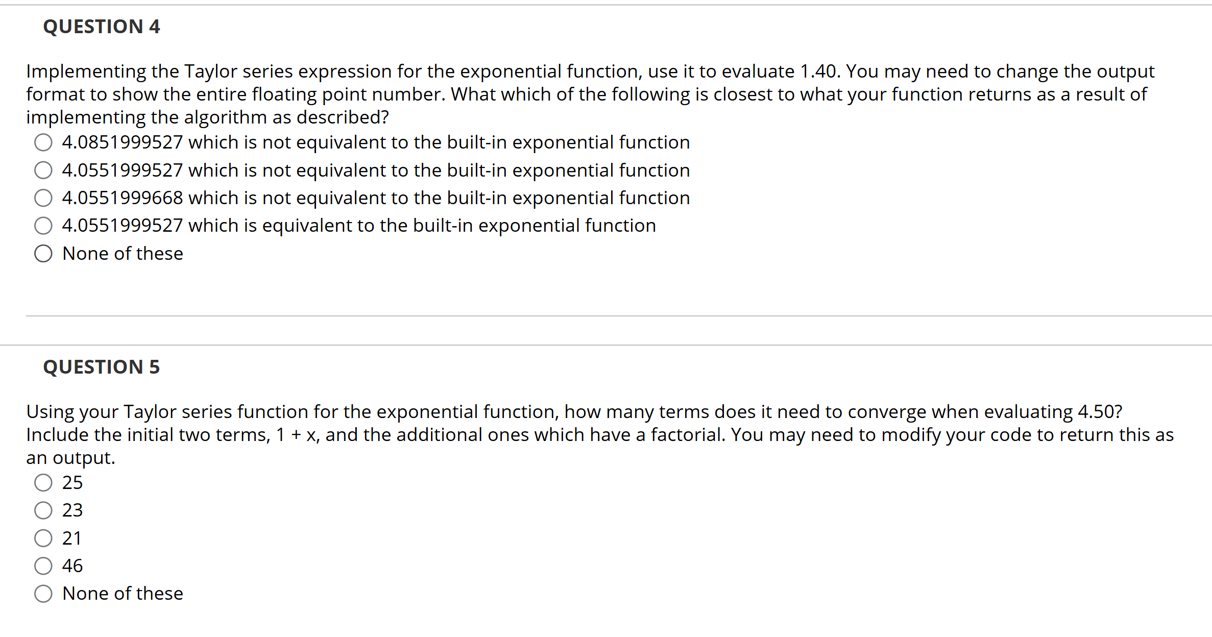 Solved USING PYTHON SOLVE THESE:QUESTION 4Implementing the | Chegg.com