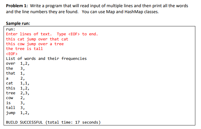 Solved Problem 1: Write a program that will read input of | Chegg.com