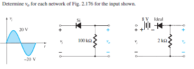 Solved Determine vo for each network of Fig. 2.176 for the | Chegg.com