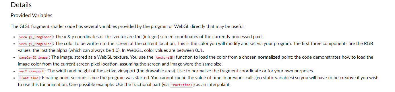 Solved Code to Modify shadercode = precision highp float; // | Chegg.com
