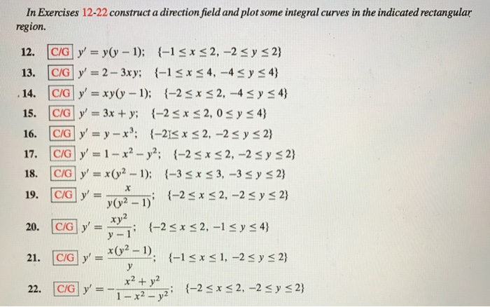 Solved In Exercises 12-22 construct a direction field and | Chegg.com