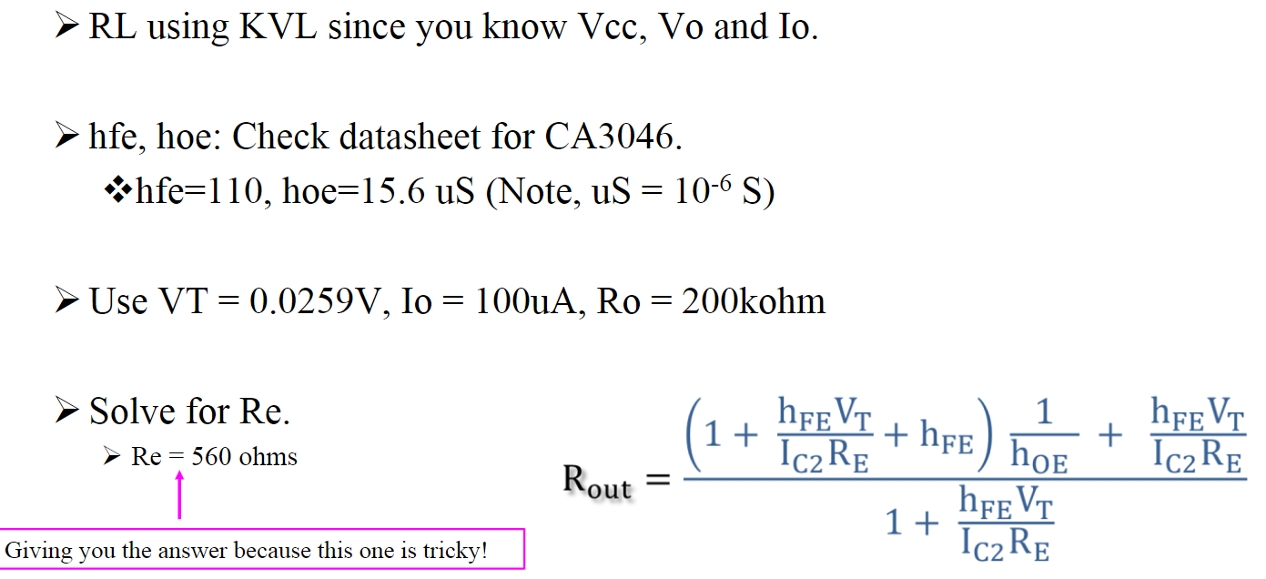 Solved * Design a Widlar current source Specifications | Chegg.com