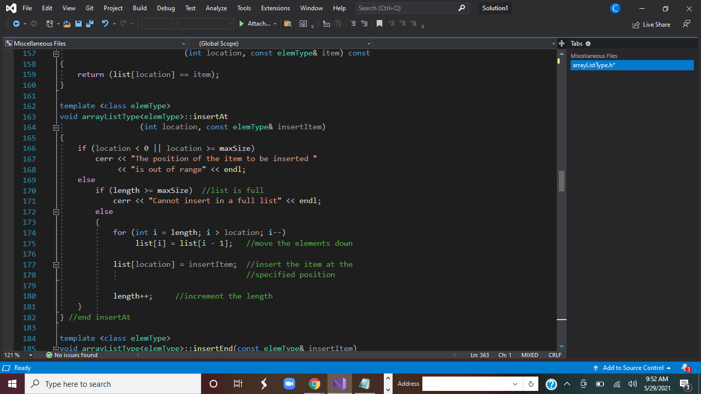 Solved This IS A C++ PROGRAM contains the definition of the | Chegg.com