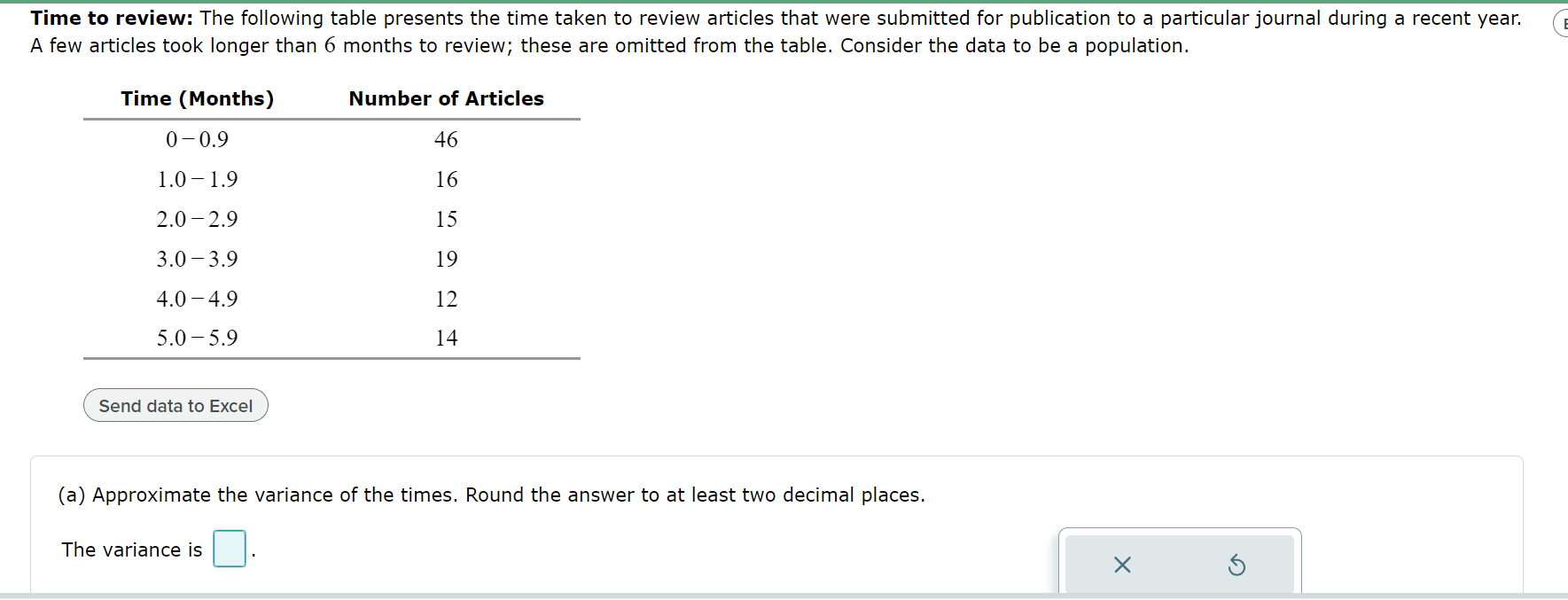 Solved Time to review: The following table presents the time | Chegg.com