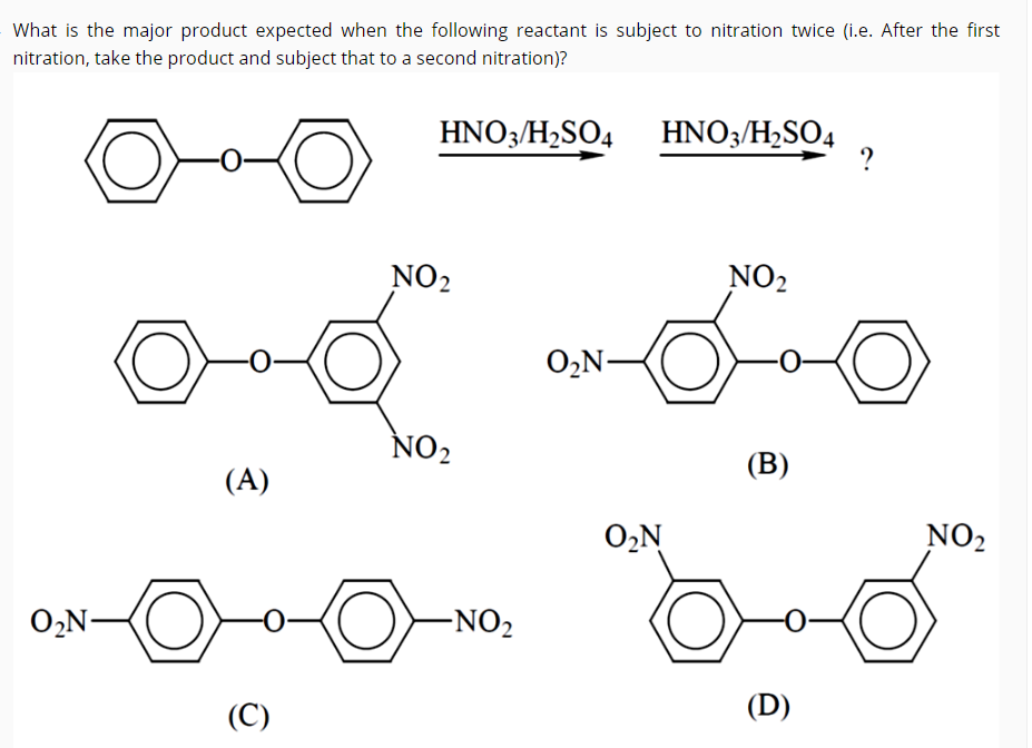 Solved What is the major product expected when the following | Chegg.com