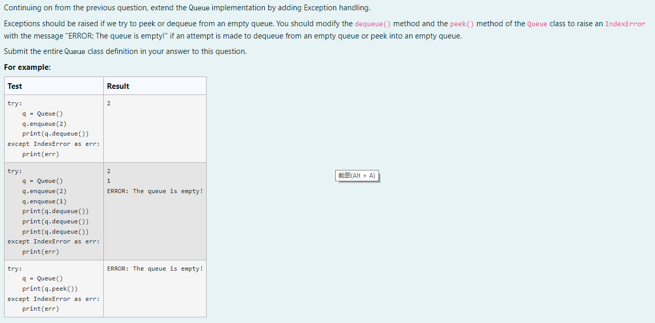 Solved A Queue is an abstract data type for storing a | Chegg.com