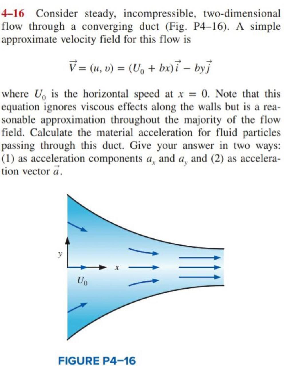 Solved 4-16 Consider steady, incompressible, two-dimensional | Chegg.com