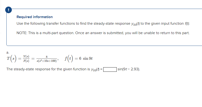 Solved Required information Use the following transfer | Chegg.com